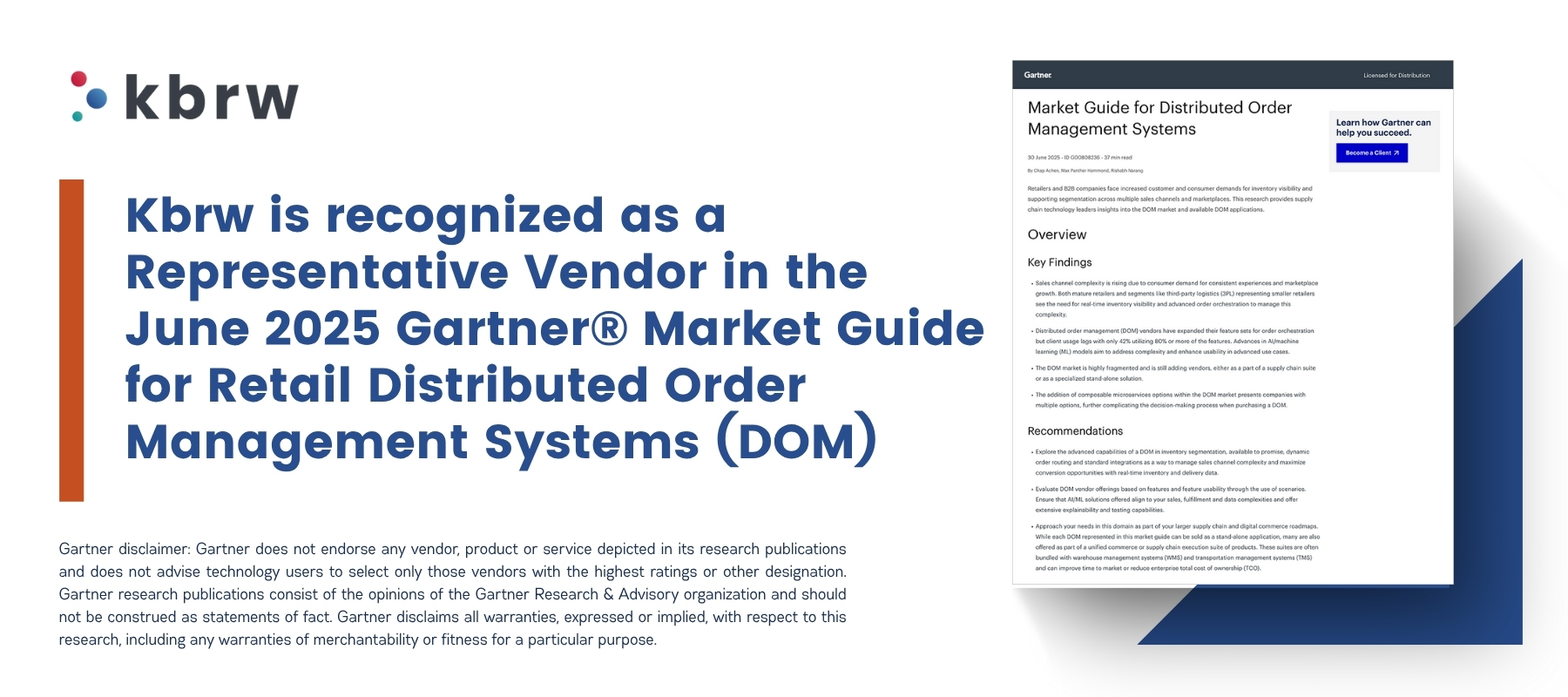 Gartner® Market Guide 2025 for Distributed OMS - Report - Kbrw